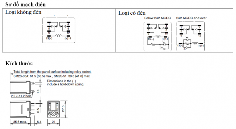 Relay IDEC nguyên tắc hoạt động và sơ đồ - HAO PHUONG CORP